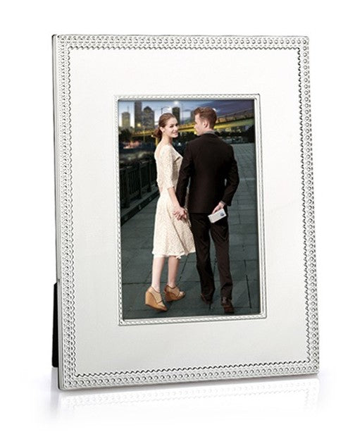 Krysaliis Silver Plate Roped Edge 5X7 Picture Frame