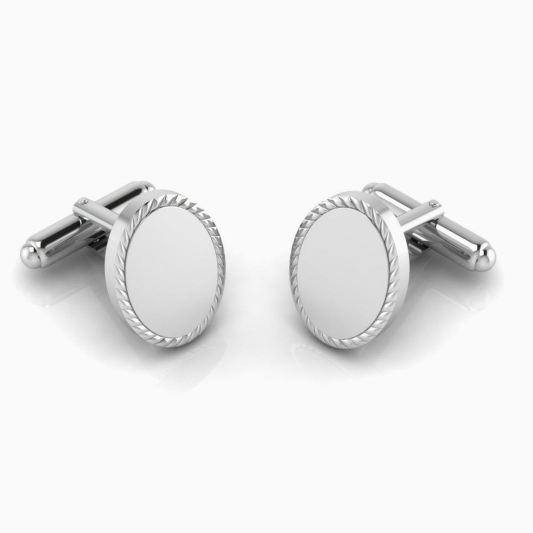 Silver Cufflinks | Silver Customized Cufflinks for Men | Krysaliis